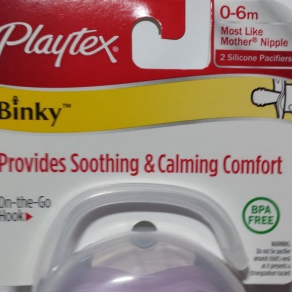 Playtex | Accessories | Playtex Silicone Binky Pacifier 6 Months Ct 4 ...